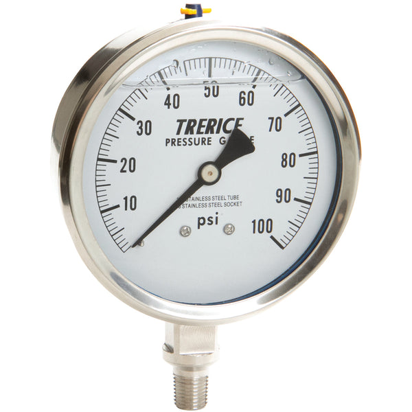 TRERICE - Industrial Pressure Gauge - D83LFSS-40-02-L-A-60