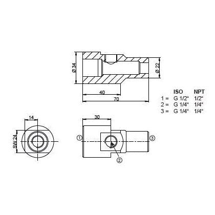 E+E - Basic Sampling Cell G 1/2 Dew Point Sensor (P/N: HA050103)